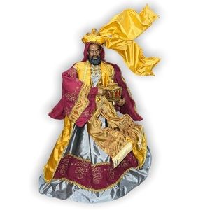 Holiday | 3 Large Vintage Magi Wizard Figurines Three Kings 3 Nativity ...